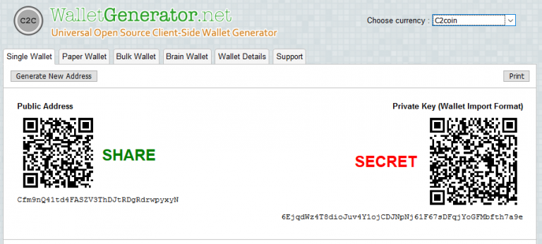 WalletGenerator erweitert | baumann.at